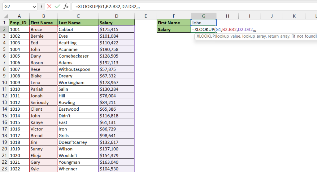 Top 11 Examples of Using XLOOKUP in Excel - The Ultimate Guide ...