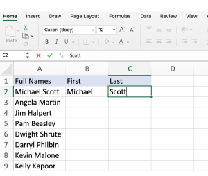 How to Separate Names in Microsoft Excel Easily | MyExcelOnline