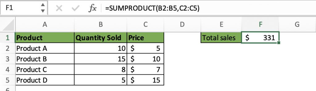 How to Use SUMPRODUCT with IF in Excel – 3 Perfect Examples
