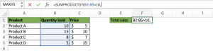 How to Use SUMPRODUCT with IF in Excel – 3 Perfect Examples