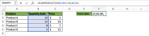 How to Use SUMPRODUCT with IF in Excel – 3 Perfect Examples