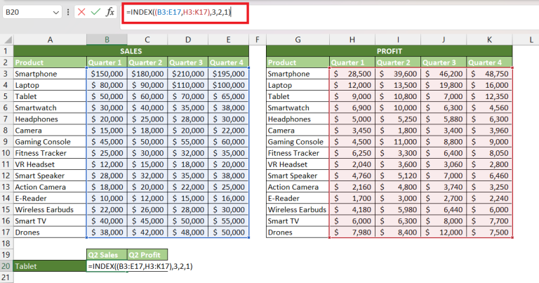 Master The Power Of Index In Excel 2 Different Forms Array And Reference Myexcelonline