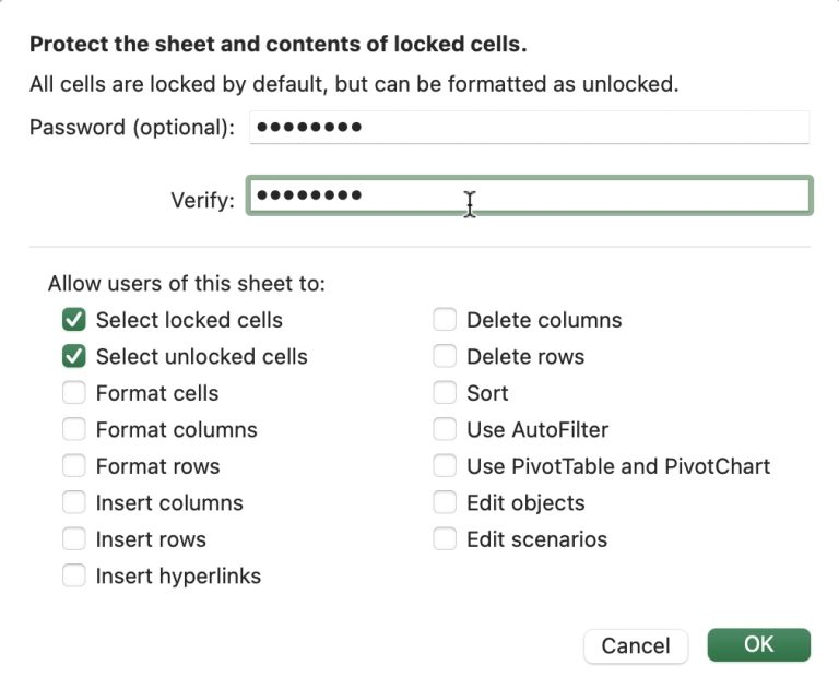 Protect Excel Sheets Made Easy: With or Without a Password | MyExcelOnline