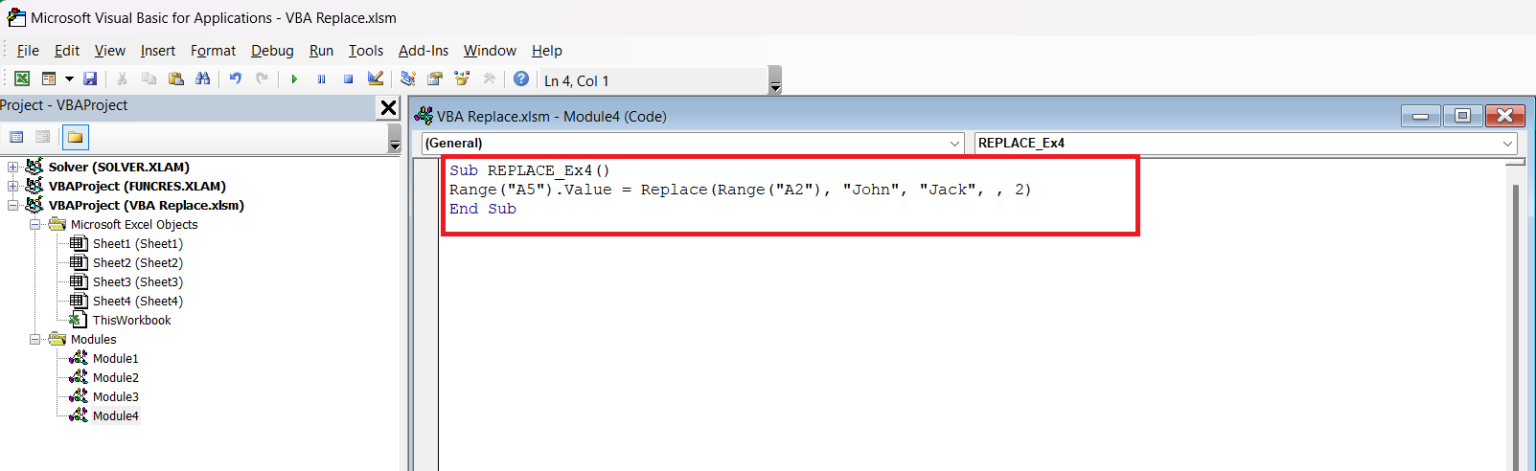 How To Use Vba Replace Function In Excel A Guide To Text Manipulation