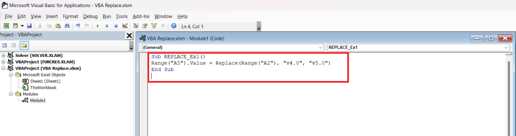 How To Use Vba Replace Function In Excel A Guide To Text Manipulation With 4 Examples 7256