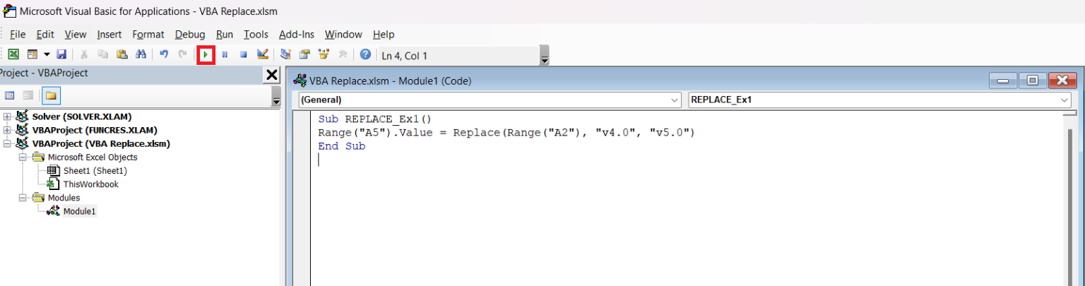 How To Use Vba Replace Function In Excel A Guide To Text Manipulation With 4 Examples