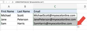 Concatenate in Excel - With and Without Separator | MyExcelOnline