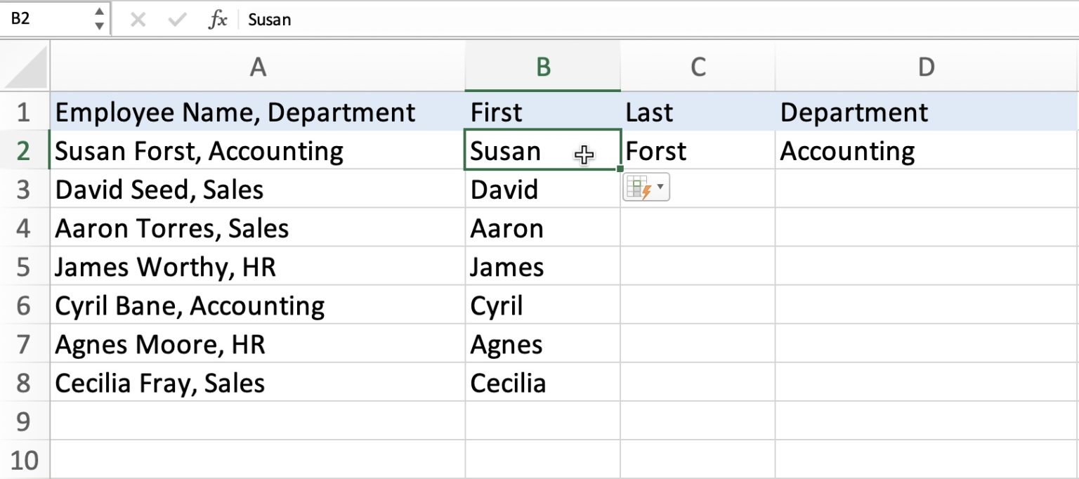 How to Split Cells in Excel - The Easy Way | MyExcelOnline