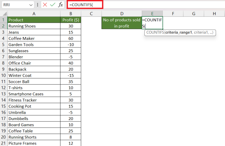 COUNTIF Greater Than 0 in Excel - A Detailed Guide | MyExcelOnline