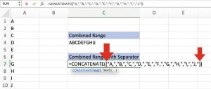 Concatenate - Combining Cell Ranges in Excel | MyExcelOnline