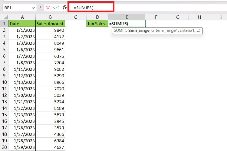 Harnessing The Power Of Excel Sumifs With Date Range 2 Useful Examples Myexcelonline