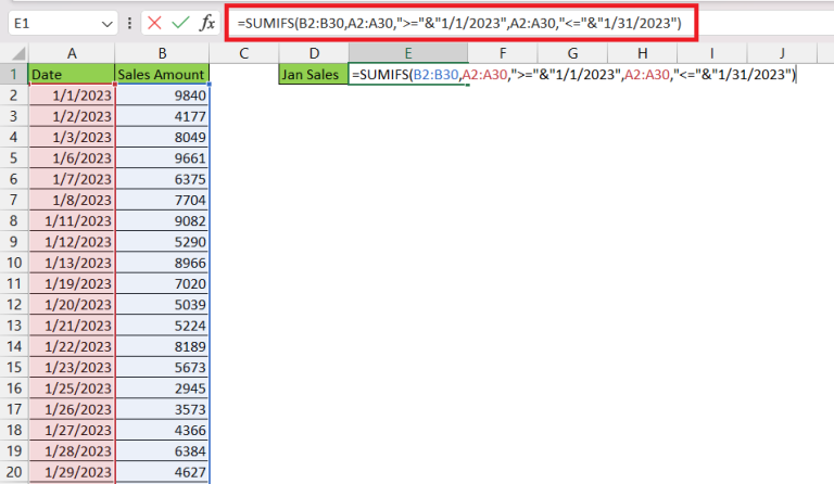 Harnessing the Power of Excel SUMIFS with Date Range - 2 Useful ...