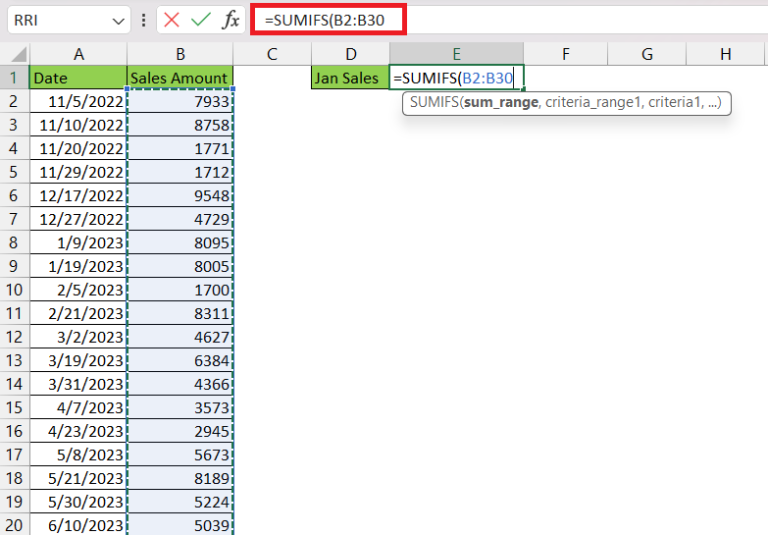 Harnessing the Power of Excel SUMIFS with Date Range - 2 Useful Examples | MyExcelOnline