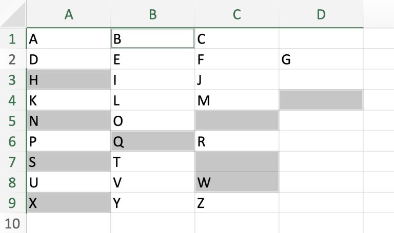 How to Delete Blank Cells in Excel | MyExcelOnline