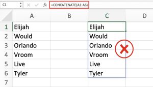 Concatenate - Combining Cell Ranges in Excel | MyExcelOnline