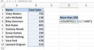 The COUNTIF Function for Beginners in Excel | MyExcelOnline