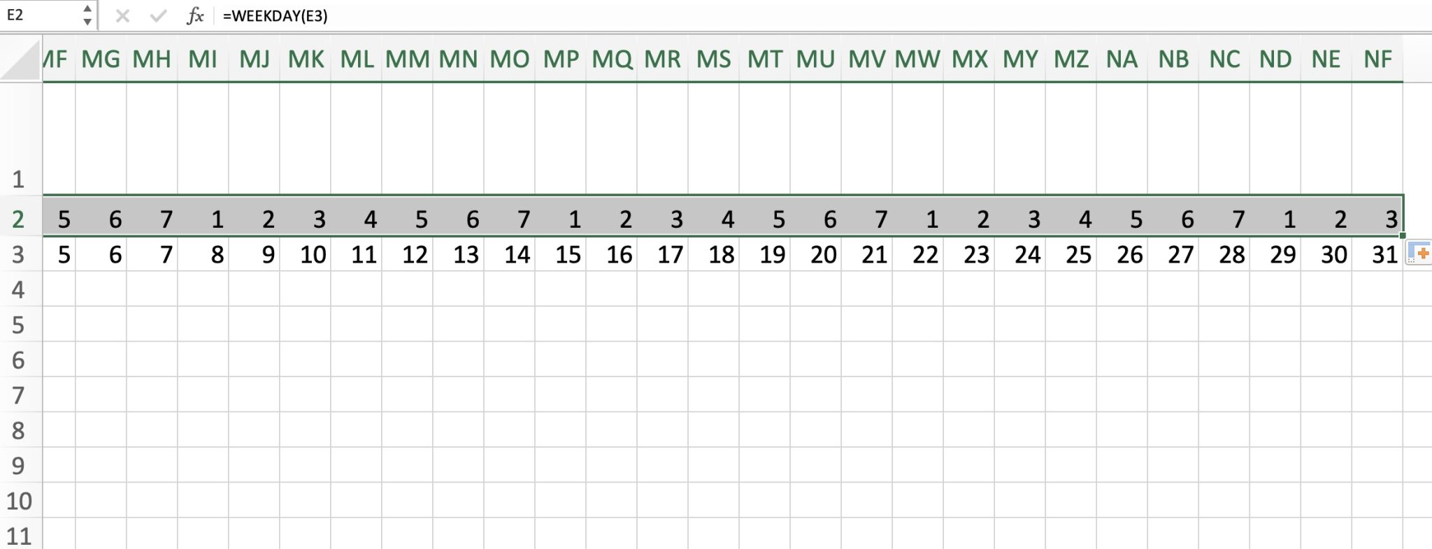 How to Create A Yearly Leave Record for Employees in Excel - The Easy ...
