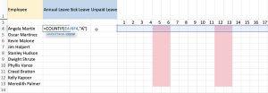How to Create A Yearly Leave Record for Employees in Excel - The Easy ...