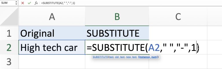 SUBSTITUTE Function - Replace Characters in Excel! | MyExcelOnline