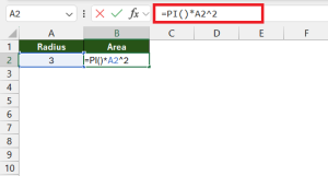 How to Calculate the Area of Circle in Excel: A Step-by-Step Guide ...