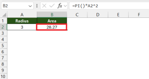 How to Calculate the Area of Circle in Excel: A Step-by-Step Guide ...