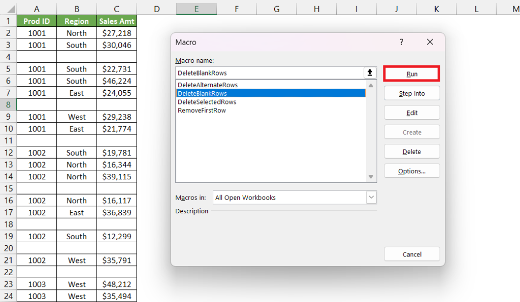 How To Delete Entire Row In Excel Using Vba 5 Detailed Examples Myexcelonline