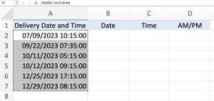 How to Separate Date and Time in Excel | MyExcelOnline