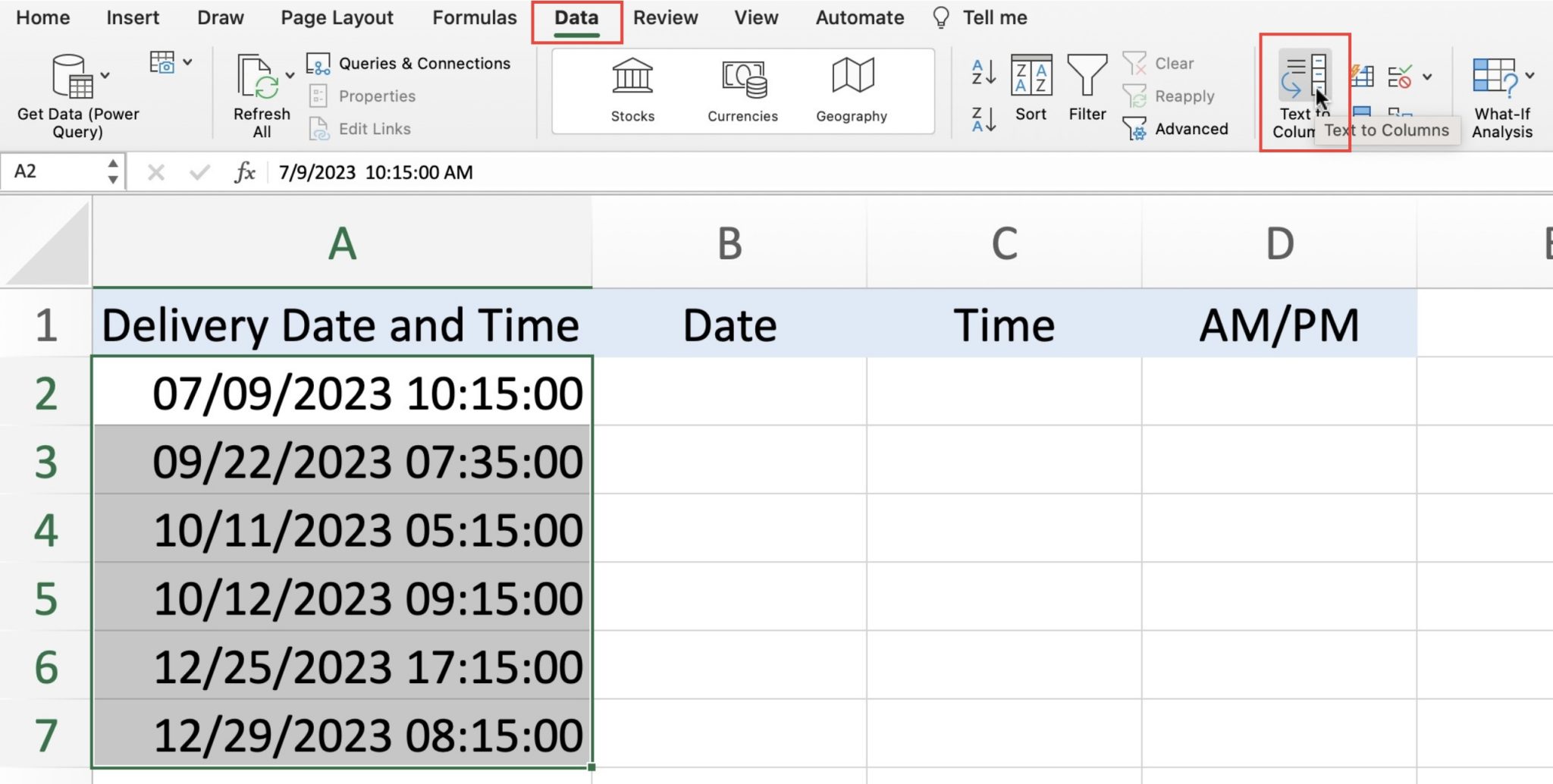 How to Separate Date and Time in Excel | MyExcelOnline