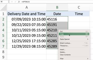 How to Separate Date and Time in Excel | MyExcelOnline