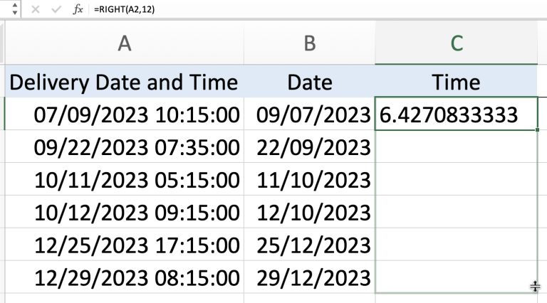 How To Separate Date And Time In Excel Myexcelonline