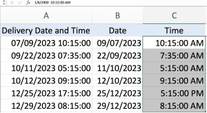 How to Separate Date and Time in Excel | MyExcelOnline
