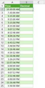 Convert Time to Decimal in Excel - Top 3 Methods | MyExcelOnline