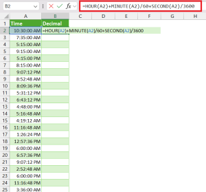 Convert Time to Decimal in Excel - Top 3 Methods | MyExcelOnline