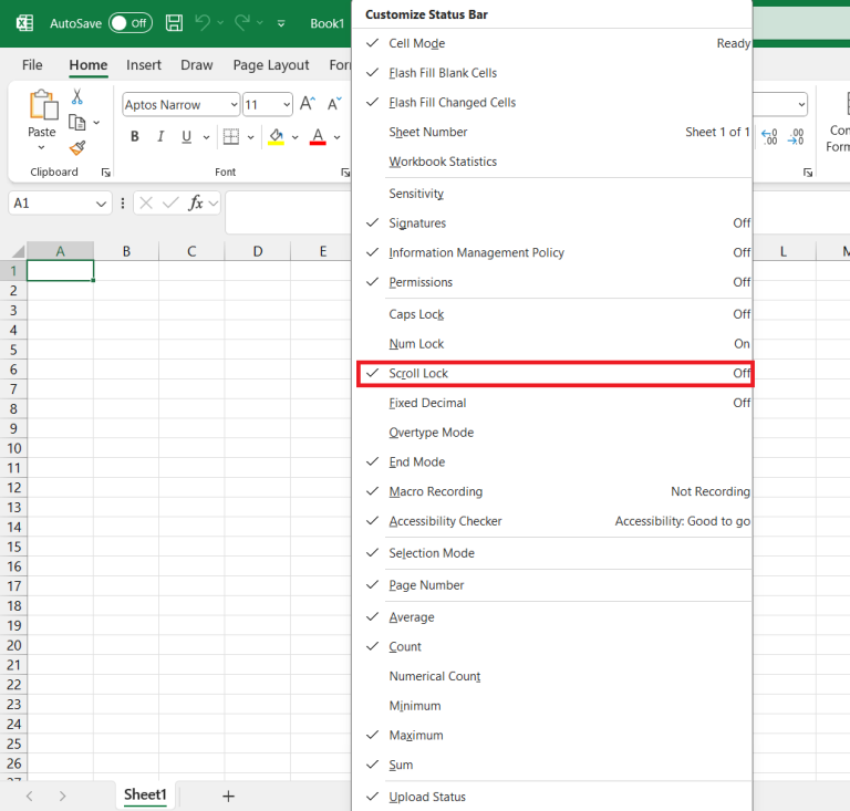 How to Fix Arrow Keys Not Working in Excel - 7 Methods | MyExcelOnline
