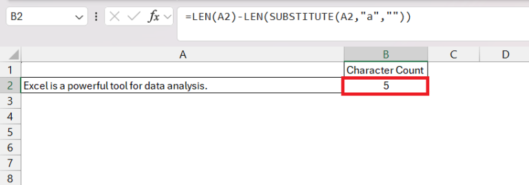 How To Count Characters In Excel 3 Easy Formulas Myexcelonline