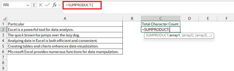 How To Count Characters In Excel 3 Easy Formulas Myexcelonline