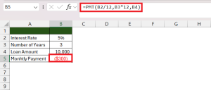 Mastering PMT Function in Excel - 3 Examples | MyExcelOnline