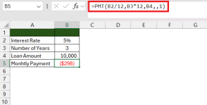Mastering PMT Function in Excel - 3 Examples | MyExcelOnline
