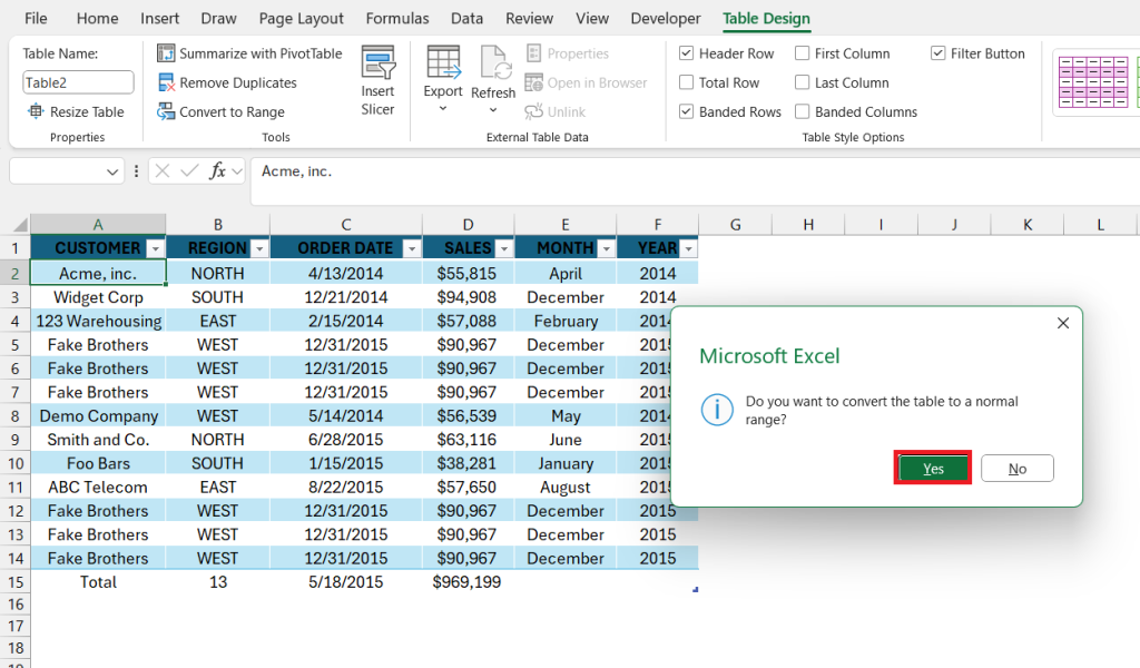 How To Remove Table Formatting In Excel - 4 Easy Ways | Myexcelonline