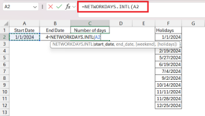 How to Calculate Workdays in Excel - 3 Useful Formulas | MyExcelOnline
