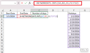How to Calculate Workdays in Excel - 3 Useful Formulas | MyExcelOnline