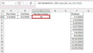 How to Calculate Workdays in Excel - 3 Useful Formulas | MyExcelOnline