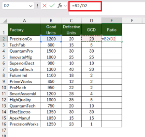 How to Calculate Ratio in Excel - 4 Useful Methods | MyExcelOnline