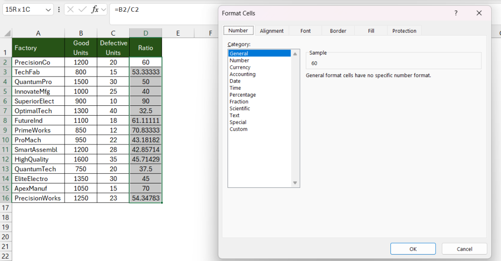 How To Calculate Ratio In Excel 4 Useful Methods Myexcelonline