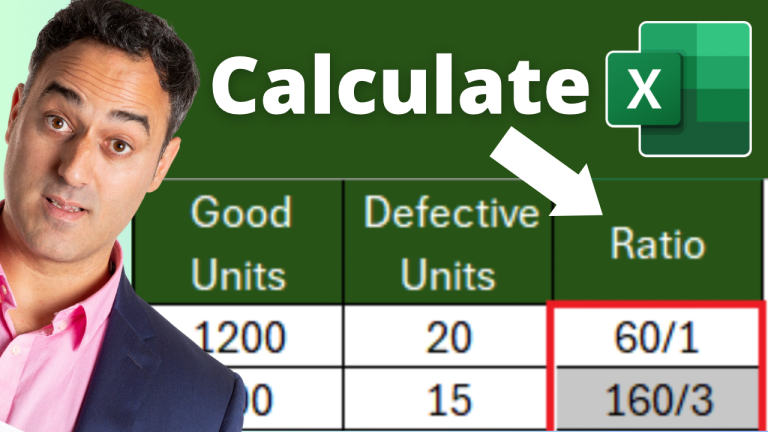 How to Calculate Ratio in Excel - 4 Useful Methods | MyExcelOnline
