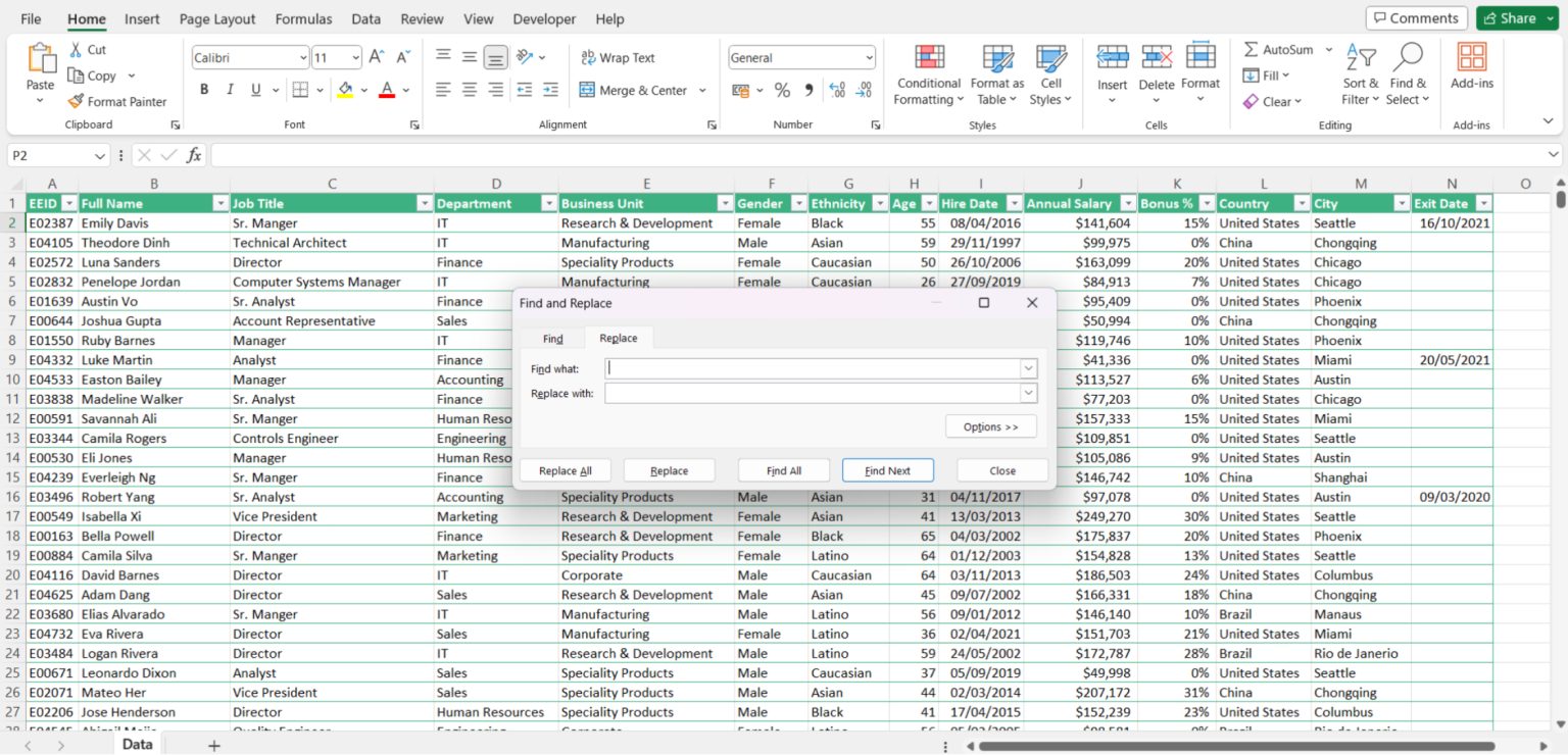 How to Find and Replace in Excel - 5 Easy Examples | MyExcelOnline