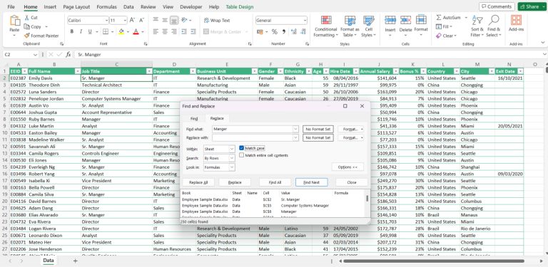 How to Find and Replace in Excel - 5 Easy Examples | MyExcelOnline