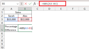 How to Calculate Percentage Difference with Excel Formula | MyExcelOnline