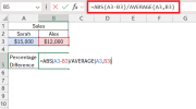 How to Calculate Percentage Difference with Excel Formula | MyExcelOnline
