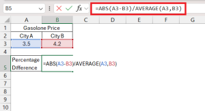 How to Calculate Percentage Difference with Excel Formula | MyExcelOnline